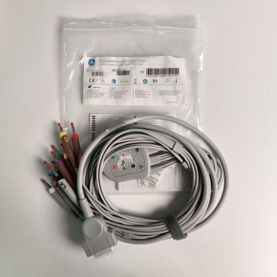 China Electrocardiogram Machine Integrated 12 Lead Wire 15 Pin Banana Head 4.0 Chest Guide 3.2M for sale