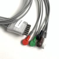 China IT20 ECG Telemetry Lead EDAN 5-Lead Snap AHA Reusable REF: EL05DASY1 for sale