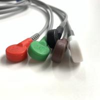 China IT20 ECG Telemetry Lead EDAN 5-Lead Snap AHA Reusable REF: EL05DASY1 for sale