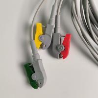 China PHILIP Original 3 Lead IEC Leadset.  Red, Green, Yellow，2.6 M Machine End Round 12 Needles PN:989803143171 for sale