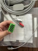 China GE Leadwire And Trunk Cable  REF: 5831398 ECG 3 LEAD CABLE UNDETACHABLE GRABBER AHA 4.7M 15FT for sale