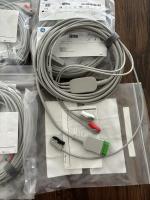 China GE Leadwire And Trunk Cable  REF: 5831398 ECG 3 LEAD CABLE UNDETACHABLE GRABBER AHA 4.7M 15FT for sale