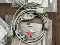China GE Leadwire And Trunk Cable  REF: 5831398 ECG 3 LEAD CABLE UNDETACHABLE GRABBER AHA 4.7M 15FT for sale