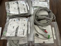 China GE Leadwire And Trunk Cable  REF: 5831398 ECG 3 LEAD CABLE UNDETACHABLE GRABBER AHA 4.7M 15FT for sale