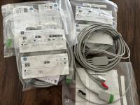 China GE Leadwire And Trunk Cable  REF: 5831398 ECG 3 LEAD CABLE UNDETACHABLE GRABBER AHA 4.7M 15FT for sale