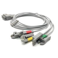 China GE  Ref:412681-003  Multi-Link ECG Leadwire Group Set ,5 -Lead ,Grabber ,IEC 74 CM /29 IN for sale
