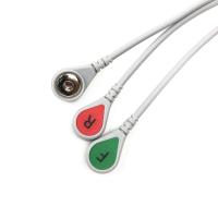 China GE REF:2106385-003  ECG Leadwire Set ,3-lead ,Snap ,IEC ,74CM/29IN for sale
