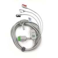China 5831398 Leadwire And Trunk Cable ECG 3 Lead Cable Undetachable ,Grabber ,AHA ,4.7M/15 FT for sale