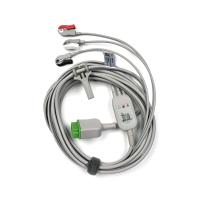 China 5831398 Leadwire And Trunk Cable ECG 3 Lead Cable Undetachable ,Grabber ,AHA ,4.7M/15 FT for sale