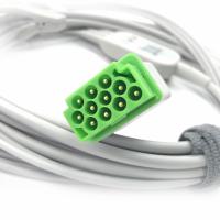 China 5831398 Leadwire And Trunk Cable ECG 3 Lead Cable Undetachable ,Grabber ,AHA ,4.7M/15 FT for sale