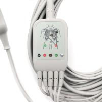 China 5831400 Leadwire And Trunk Cable ECG 5 Lead Cable Undetachable ,Grabber ,AHA ,4.7M/15 FT for sale