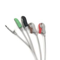 China 5831400 Leadwire And Trunk Cable ECG 5 Lead Cable Undetachable ,Grabber ,AHA ,4.7M/15 FT for sale