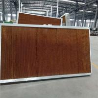China Long Greenhouse Cooling Pads , Automatic Climate Control System Large Evaporation Area for sale