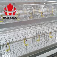 China A Type 3 Tiers Growing Broilers In Cages , Silver Color Broiler Farm Equipment for sale