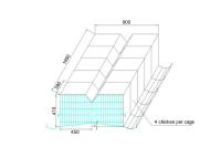 China Custom Design Chicken Battery Cage , 50HZ Labor Saving A Type Chicken Cage for sale