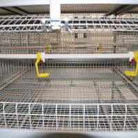 China Aging Resistance Poultry Farm Cage , Three Tiers Battery Cage System For Broilers for sale