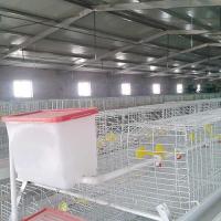 China Large Capacity Poultry Broiler Chicken Cage Hot Dipped Wire Mesh Material for sale