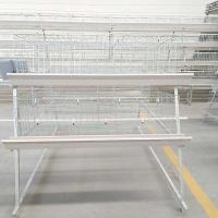China 0.75kw Galvanized Wire Chicken Cages , Automatic Layer Poultry Farming Equipment for sale