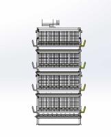 China Poultry Farming Chicken Cage Wire , High Temp Resistant High Tech Chicken Cage for sale