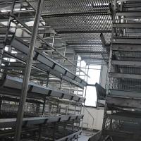 China Automatic Chicken Farm Equipment , 380V U Shape Steel Hi Tech Chicken Cage for sale