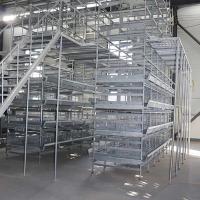 China 4 / 5 / 6 / 8 Tiers H Type Layer Layer Chicken Cage 120 * 60 * 70 Cm Size for sale
