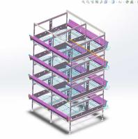 China Laying Eggs Automatic Chicken Cage , Large Scale Farm Free Range Chicken Cage for sale