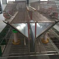 China 50 - 80 Babies Rabbit Breeding Cages , Two Tier Rabbit Hutch Environmental Friendly for sale