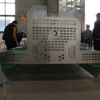 China Low death Rate Double Tier Rabbit Cage , Up Tier 50 - 80 Babies Rabbits In Cages for sale