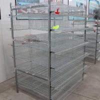 China Indoor Farm Quail Breeding Cages 6 Tiers 12 Cell 288 Quails for sale