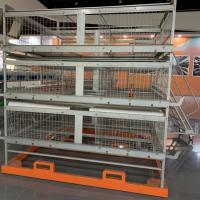 China Chickens Farming Feeding 4 Cell H Type Poultry Cage for sale