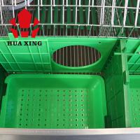 China Animal Cage Metal Hot Galvanized Poultry Cage Female Rabbit Farm Breeding Cages In kenya for sale