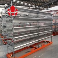 China 6 Tier Metal Bird Breeding Cages , Hot Galvanized 240 - 576 Quail Farming Cages for sale