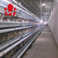 China Cage Manufacturer 90 - 160 Birds Hot Galvanized Laying Hen Farming Equipments Layer Chicken Cage for sale