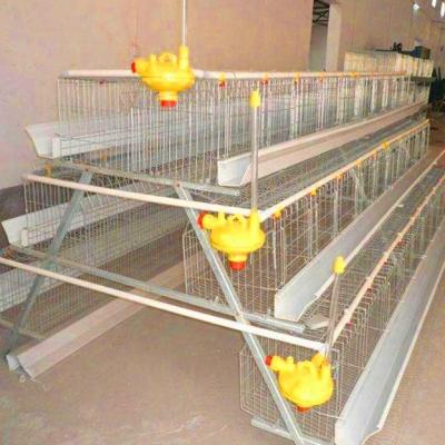 China 195*35*38cm 90 Birds Layer Chicken Cage Poultry Farm Equipment for sale