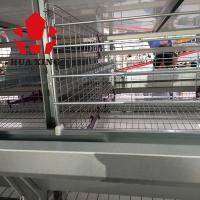 China Broiler 96 Birds 3 Tier Layer Cages With Automatic Feeding System for sale