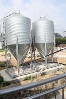 China Galvanized Sheet Food Storage Silo Poultry Farming Equipments for sale