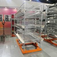 China Layer Poultry Farm Equipments U Shape Frame 3 Tier Battery Chicken Cage System For Laying Egg Farms for sale