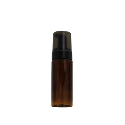 China 200ml Foam Pump Bottle Amber Painting Color With Black Foam Pump for sale