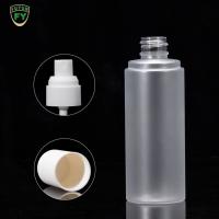 China Refillable Frosted Clear Plastic Pump Bottles Travel Size Screen Printing Surface for sale