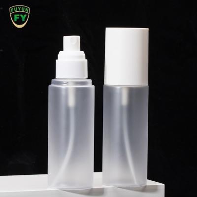 China Refillable Frosted Clear Plastic Pump Bottles Travel Size Screen Printing Surface for sale