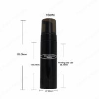 China Hand Wash 5 Oz Foam Bottles Black For Cosmetic Packing for sale