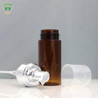 China 120ml Amber Hand Soap Dispenser Plastic Bottle For Cosmetic Packaging for sale