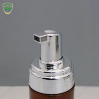 China 120ml Amber Hand Soap Dispenser Plastic Bottle For Cosmetic Packaging for sale