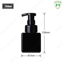 China 250ml PETG Square Foaming Soap Dispenser For Skin Care for sale
