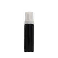 China 200ml Black Foam Pump Bottle Self Tannning Eraser Cylinder PET for sale