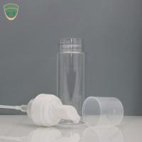 China 100ml Foam Pump Bottle Cylinder Clear PET Matte Surface Handling for sale