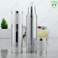 China 15ml 30Ml 50Ml Gold Silver Airless Pump Lotion Bottle Cosmetic Plastic Airless Bottle for sale