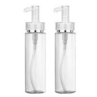 China Empty 200ml Plastic Pump Dispenser Bottles Clear Bottle Color for sale