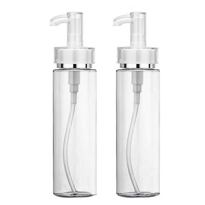 China Empty 200ml Plastic Pump Dispenser Bottles Clear Bottle Color for sale