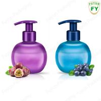 China Unique Purple 6oz Shampoo Pump Dispenser Bottle PET Material for sale